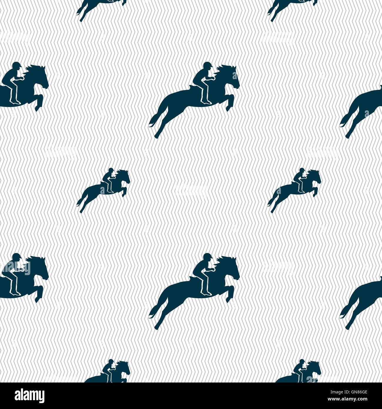Horse race. Derby. Equestrian sport. Silhouette of racing horse icon ...