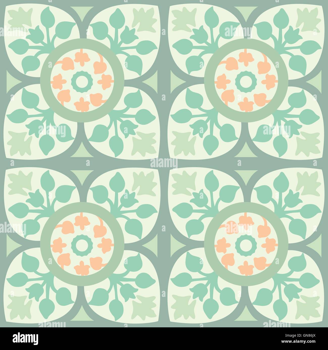 Floor tile tile leaf Stock Vector Images - Alamy