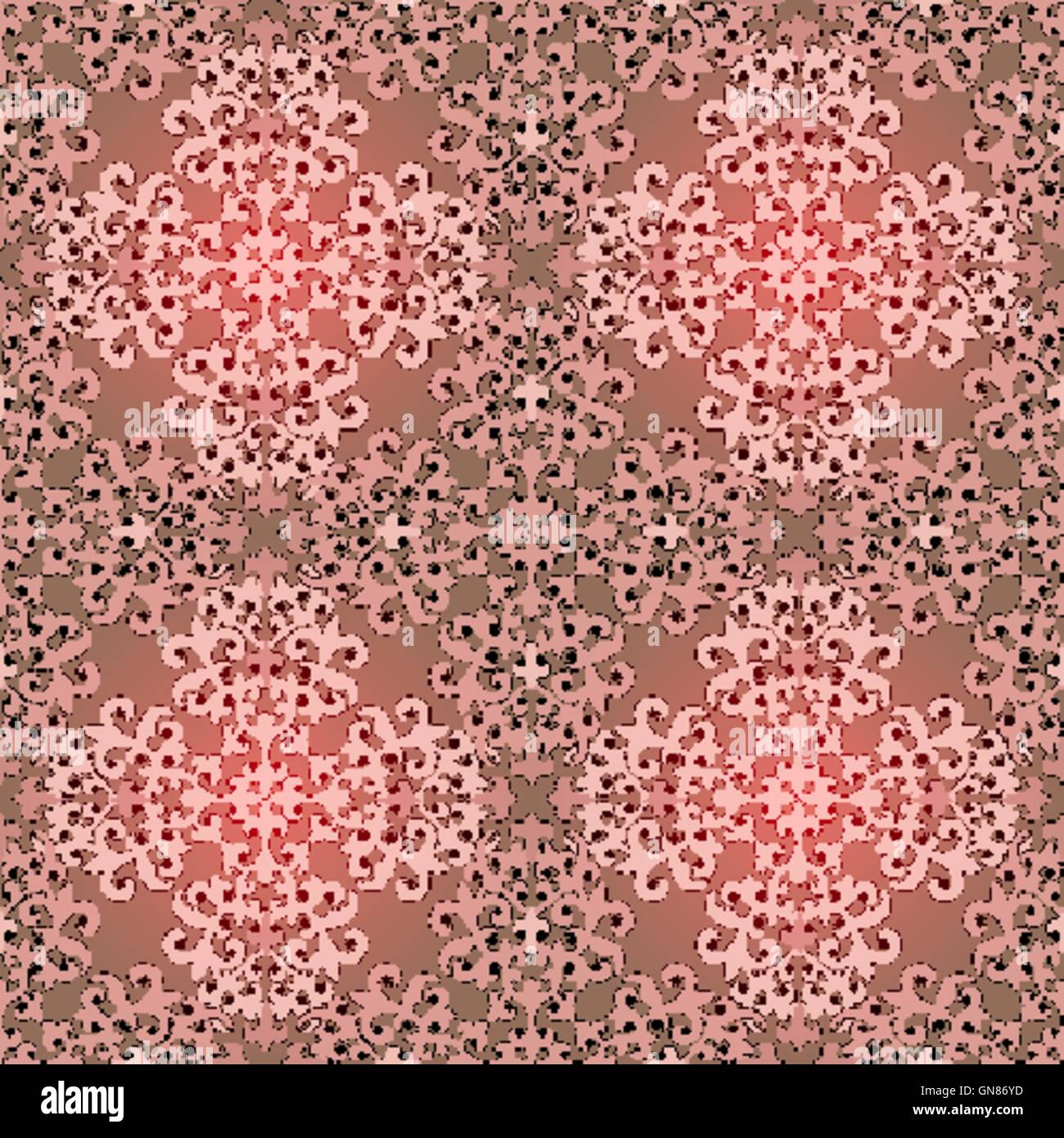 Seamless background pattern. Arabic floral motifs Stock Vector Image ...