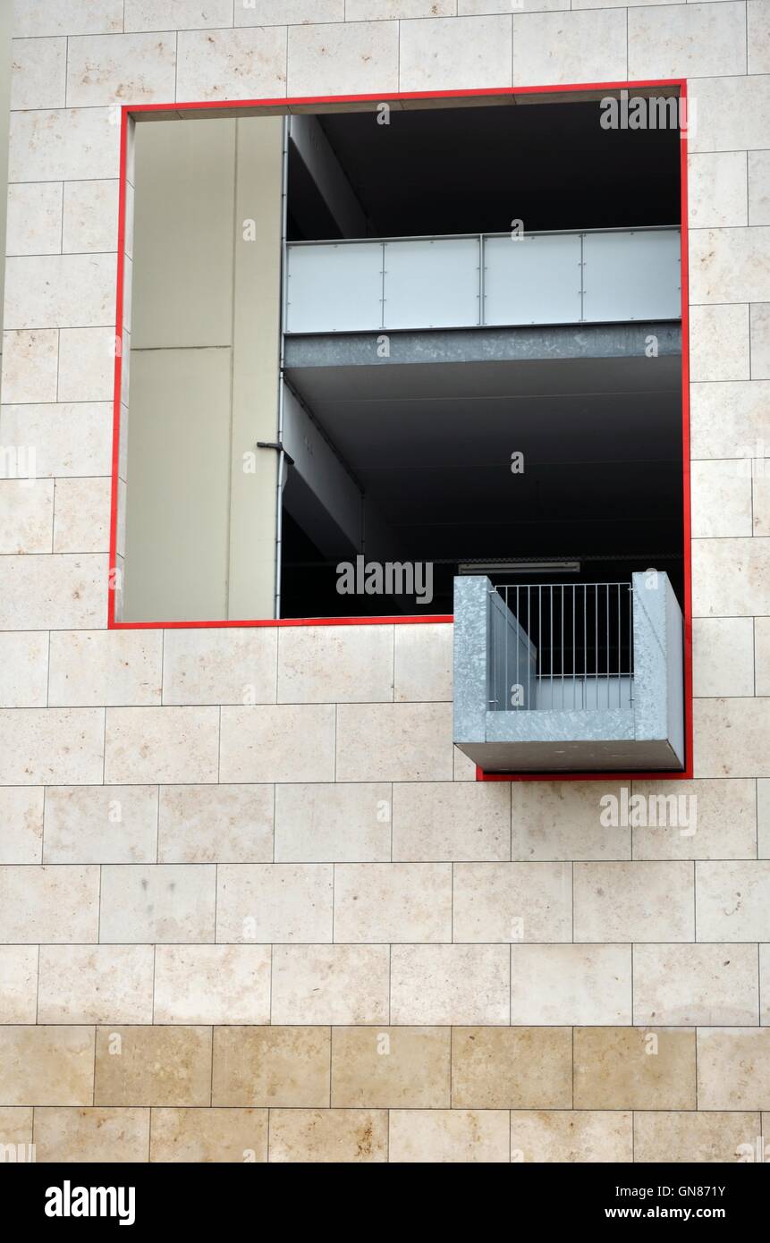 balcony in modern facade Stock Photo - Alamy