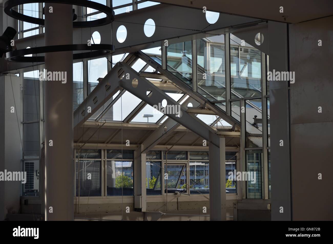green plants in modern construction Stock Photo - Alamy