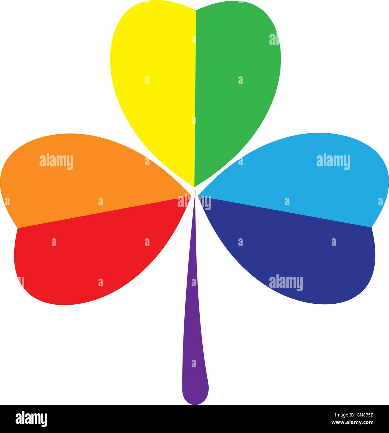 Vector Shamrock Icon Stock Vector Image & Art - Alamy