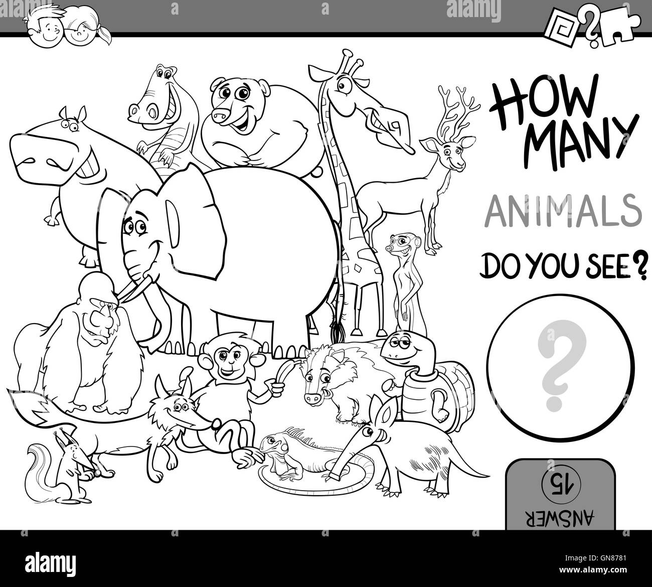 math task coloring book Stock Vector Image & Art - Alamy