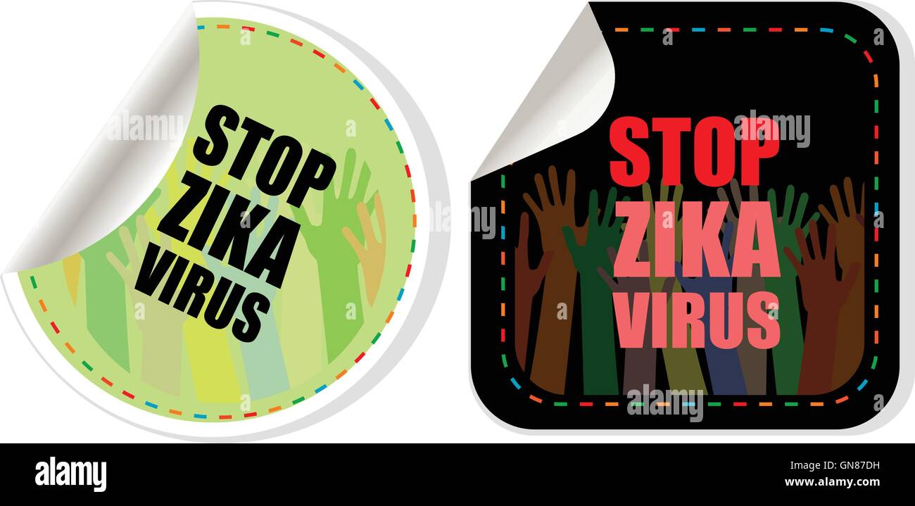 Zika virus symbol. Zika virus disease - transmission. Pest control ...