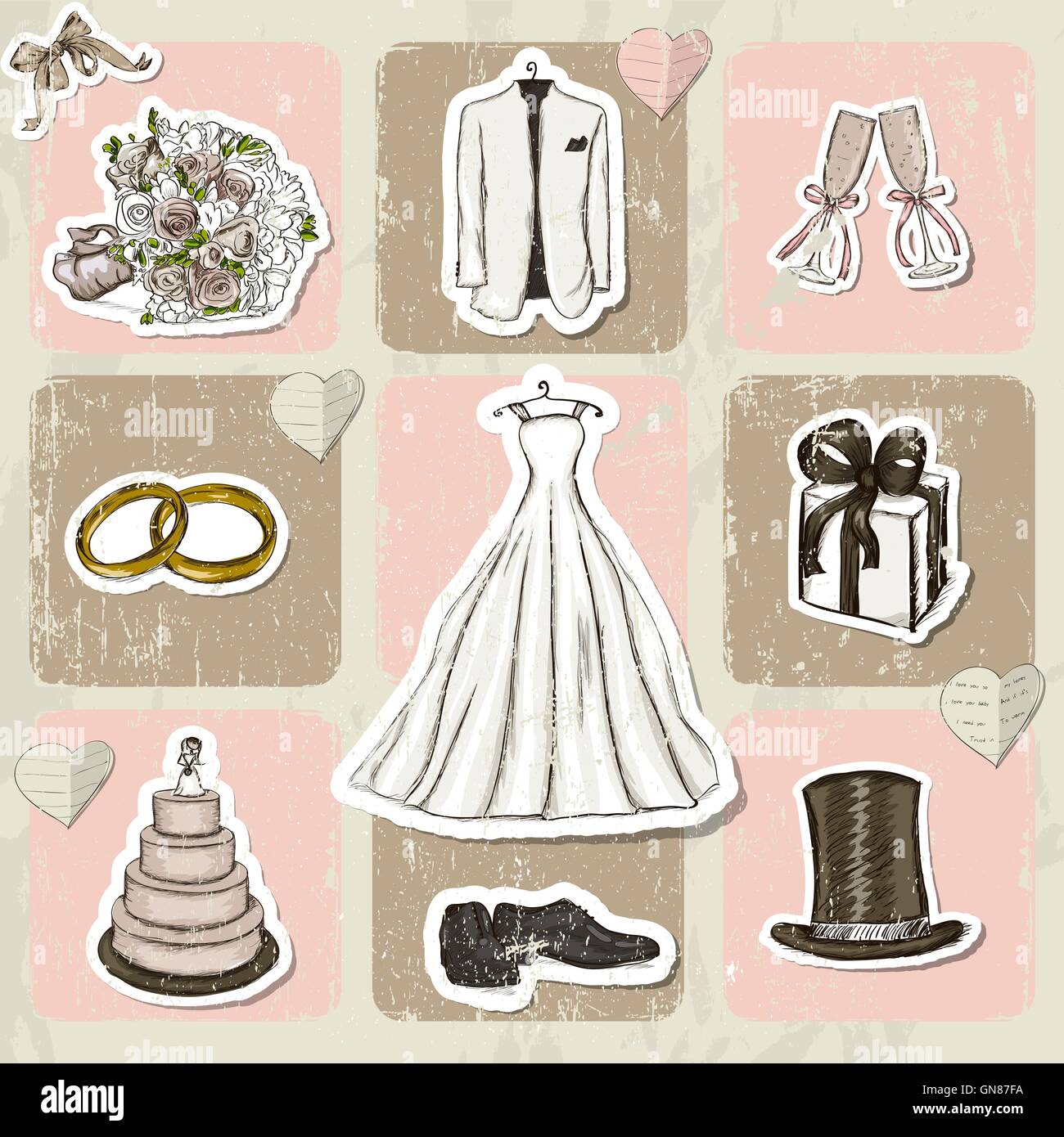 Wedding hat isolated Stock Vector Images - Alamy