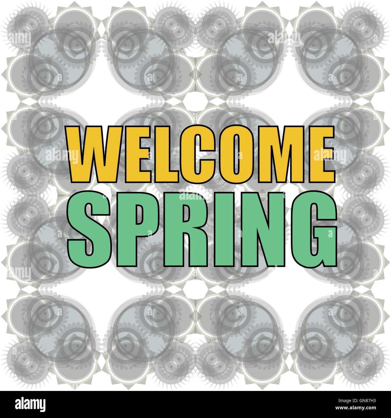 Welcome Spring Holiday Card. Welcome Spring Vector. Love background ...