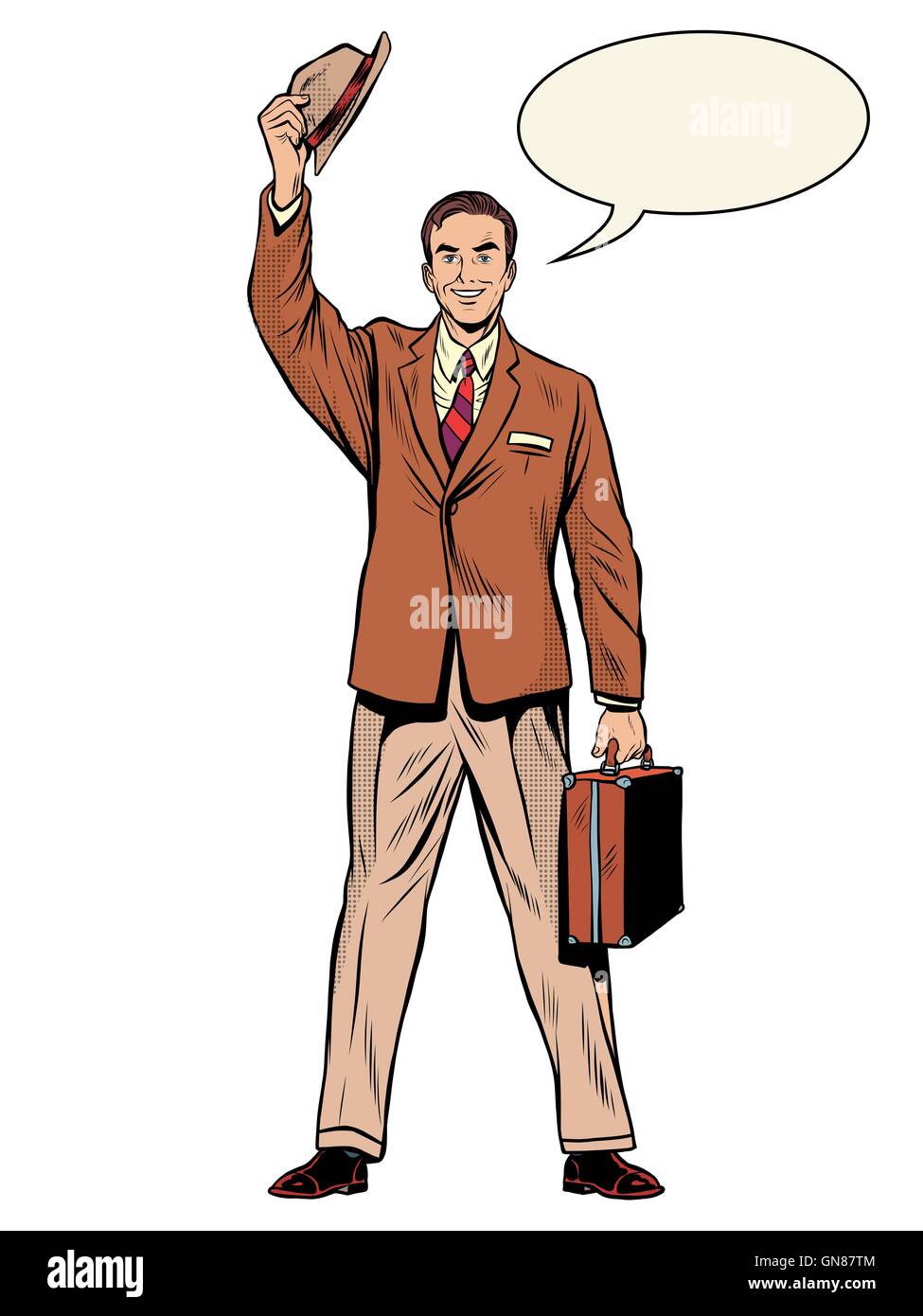 Cartoon salesman hi-res stock photography and images - Alamy