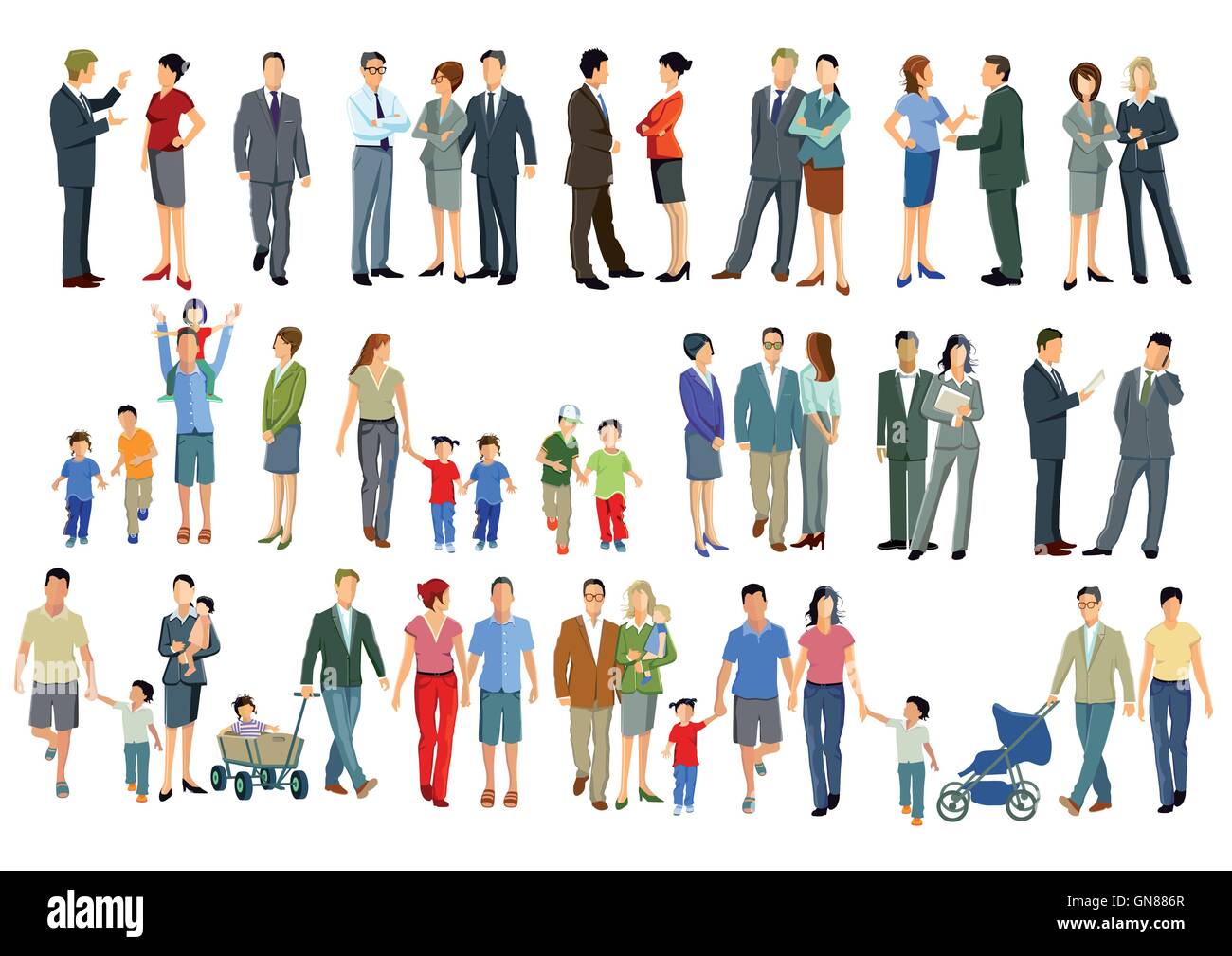 Cheerful people Stock Vector Images - Alamy