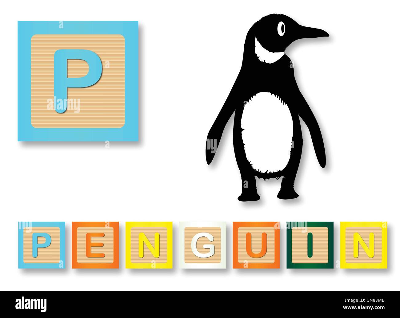 Cubes alphabet p Stock Vector Images - Alamy