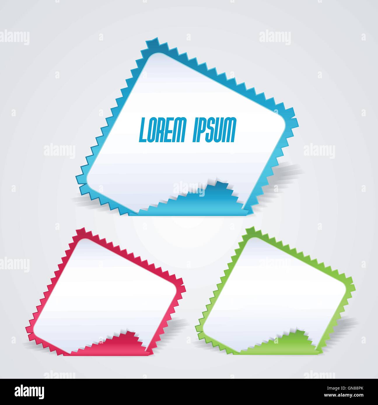 Vector serrated paper Stock Vector Image & Art - Alamy