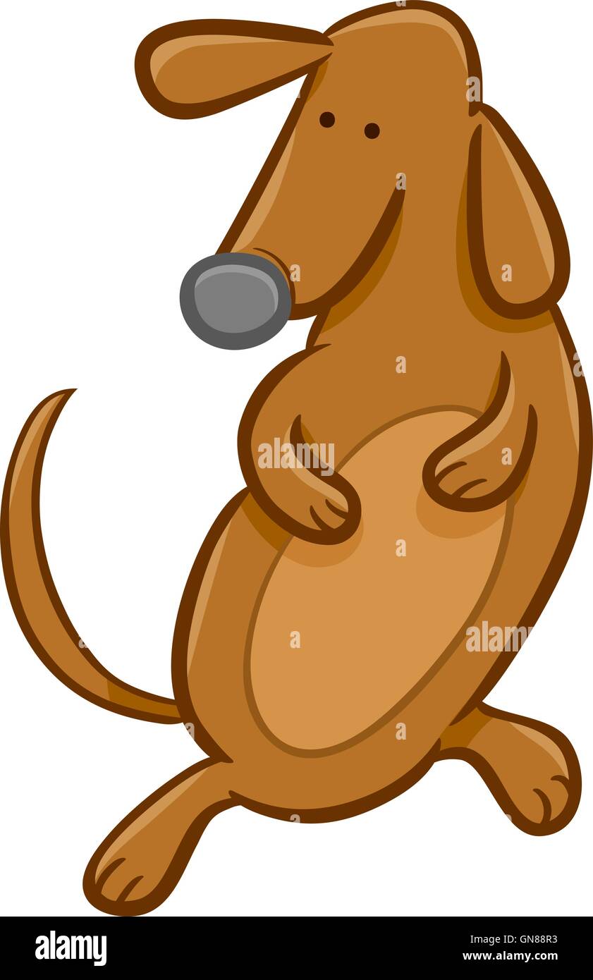 Sausage dog cartoon Stock Vector Images - Alamy
