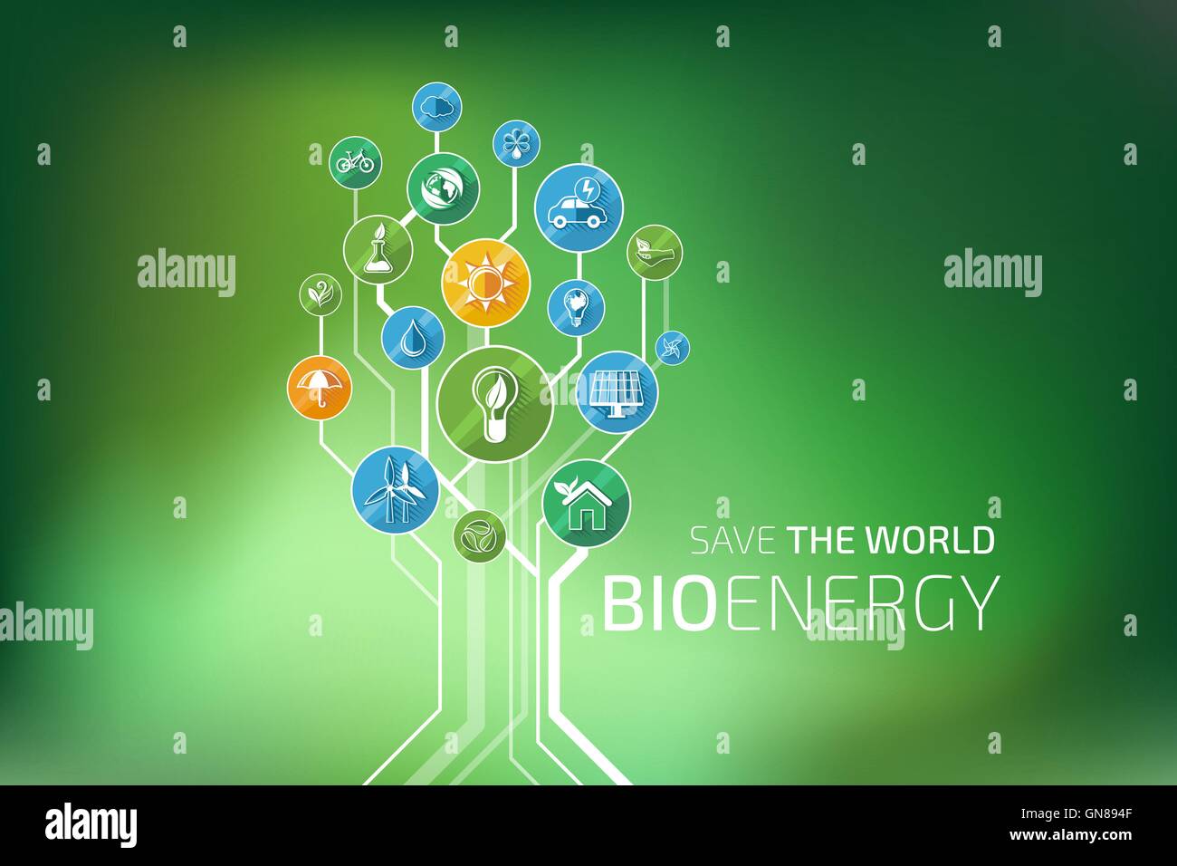 Ecology Infographic. Bio Energy Stock Vector Image & Art - Alamy
