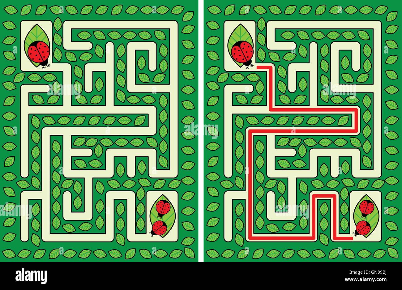 Simple maze game hi-res stock photography and images - Alamy
