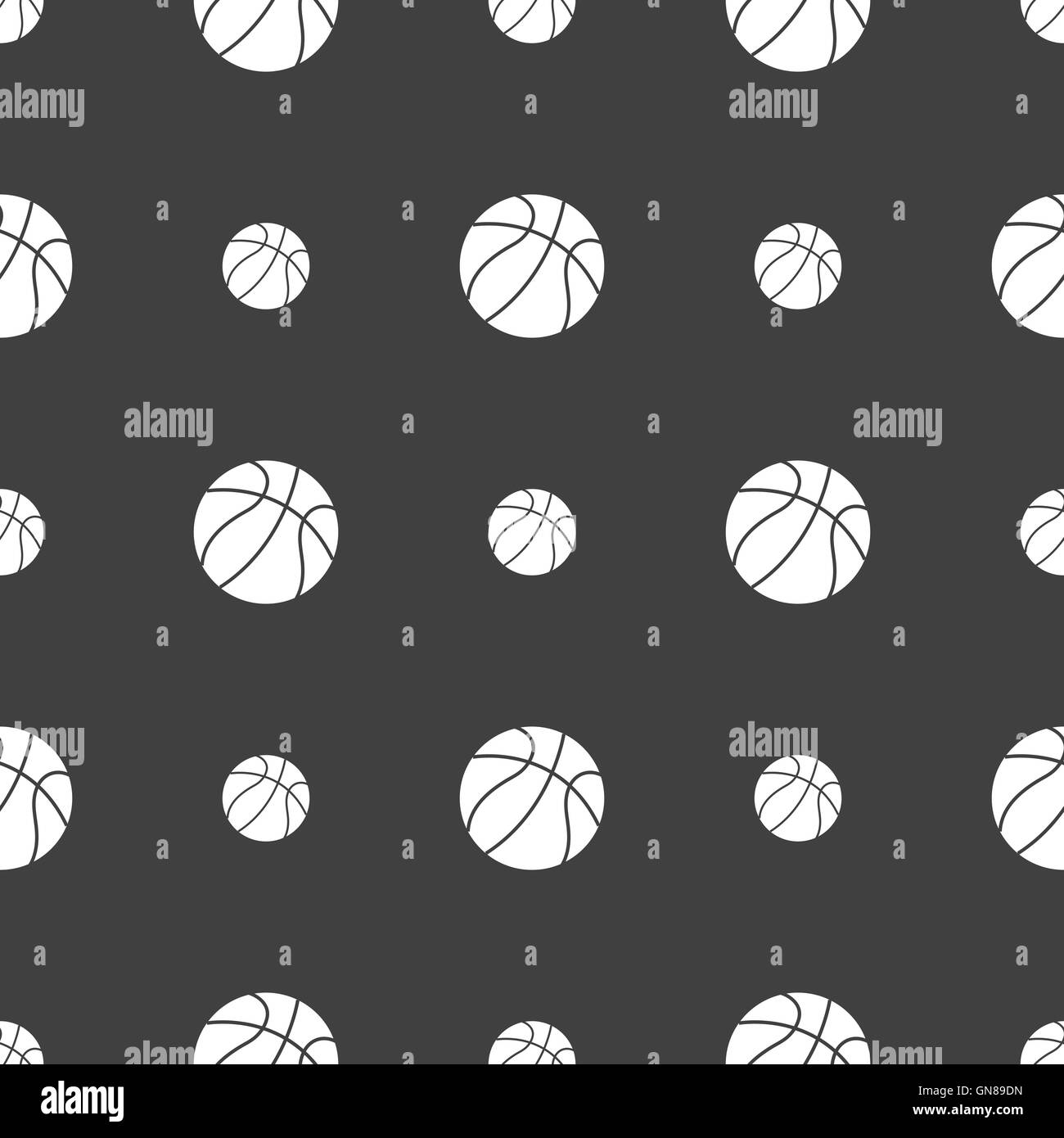 Basketball ball icon seamless Black and White Stock Photos & Images - Alamy