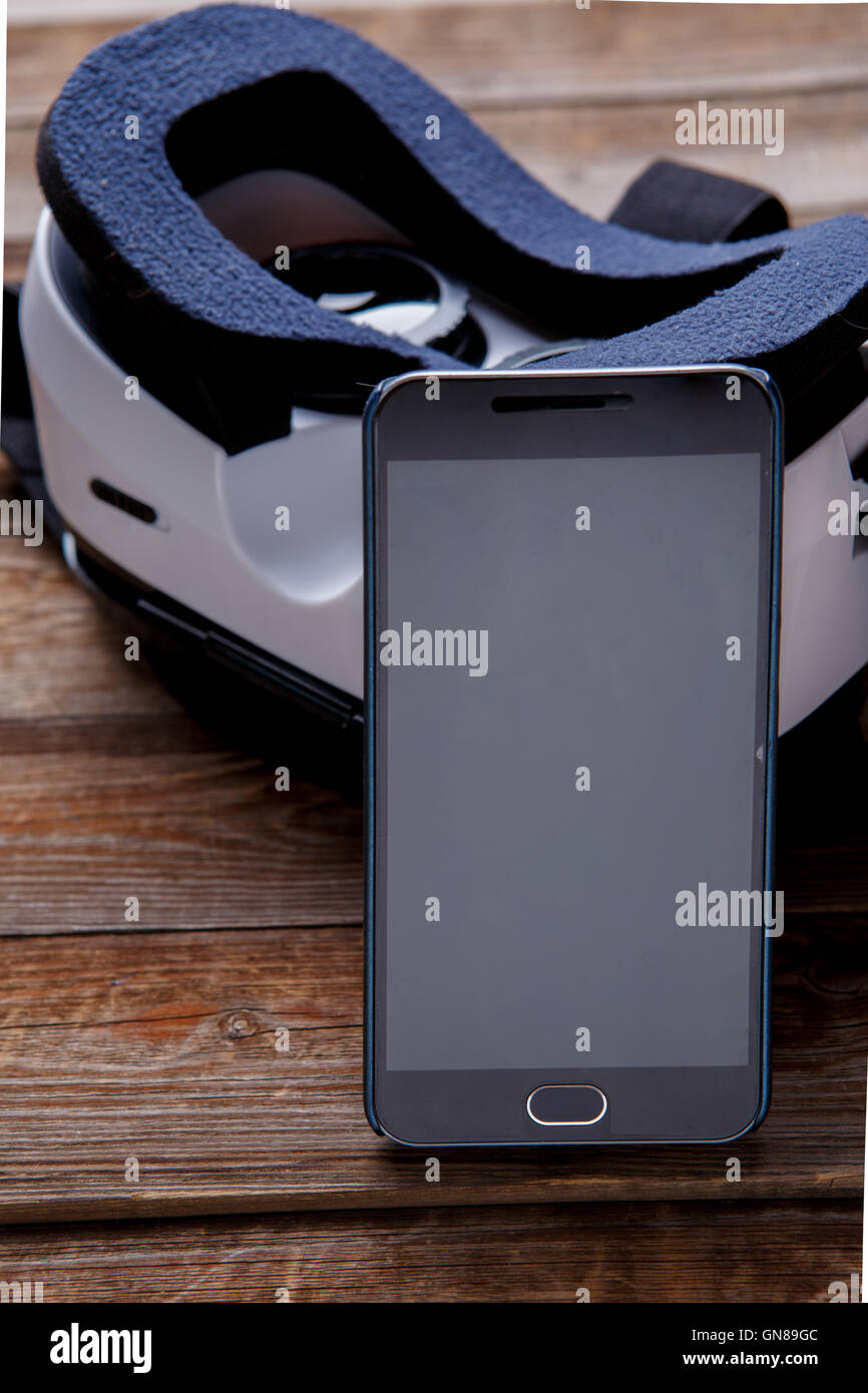 virtual vr glasses goggles headset Stock Photo - Alamy