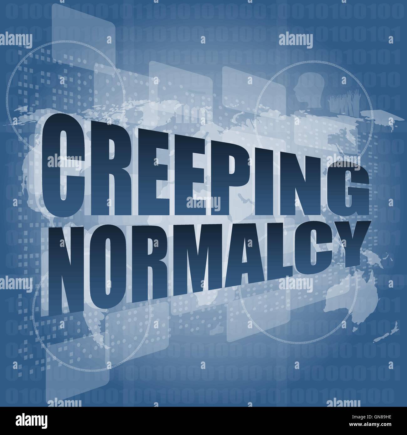 Creeping normalcy Stock Vector Images - Alamy