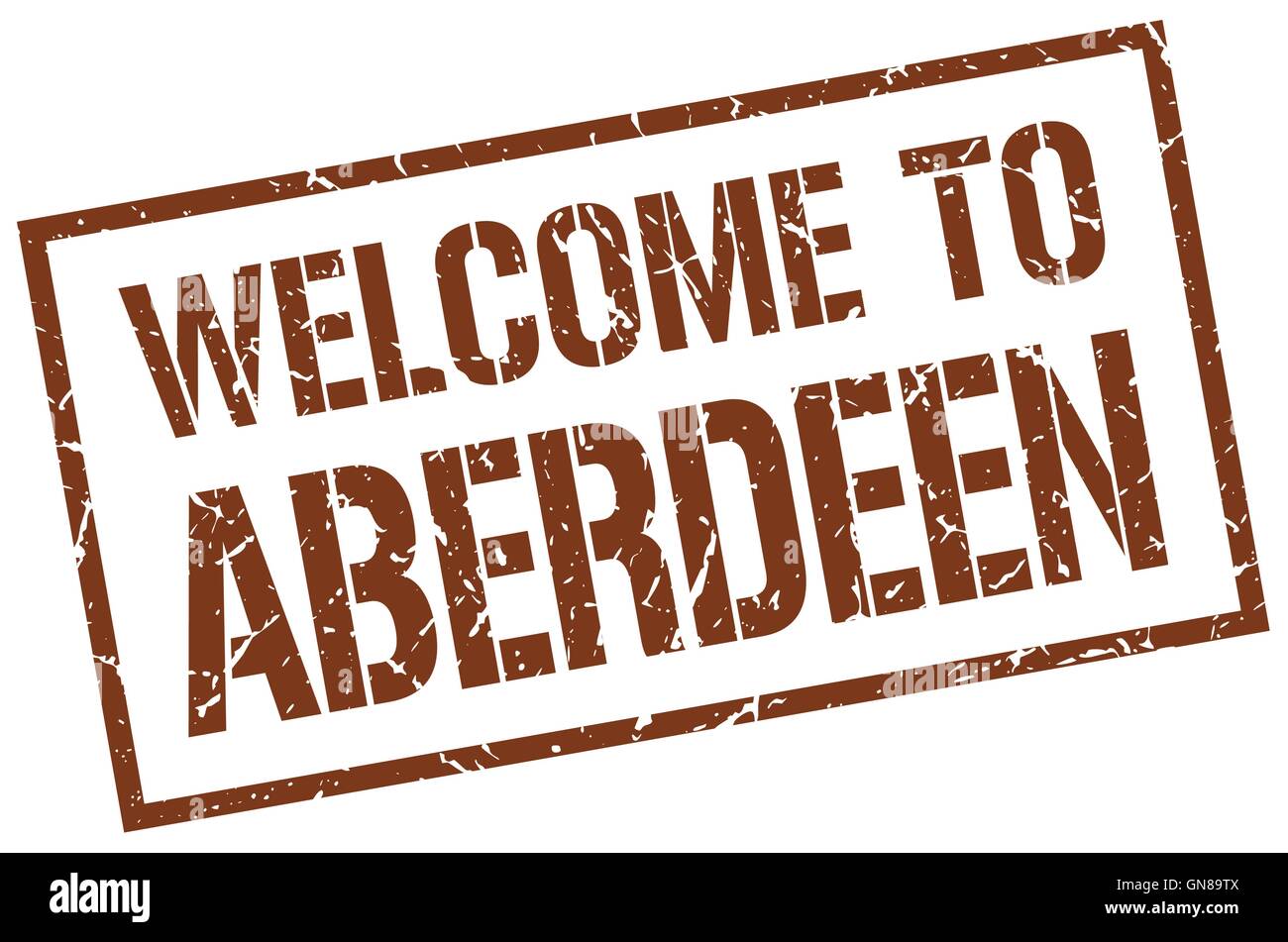 welcome to Aberdeen stamp Stock Vector Image & Art - Alamy