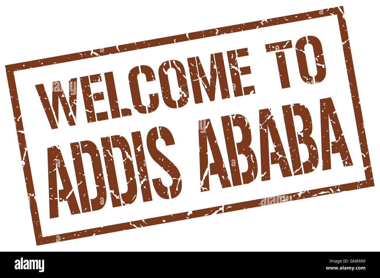 welcome to Addis Ababa stamp Stock Vector Image & Art - Alamy