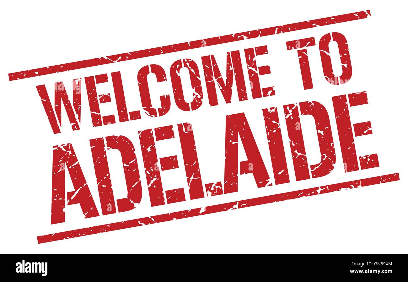 welcome to Adelaide stamp Stock Vector Image & Art - Alamy
