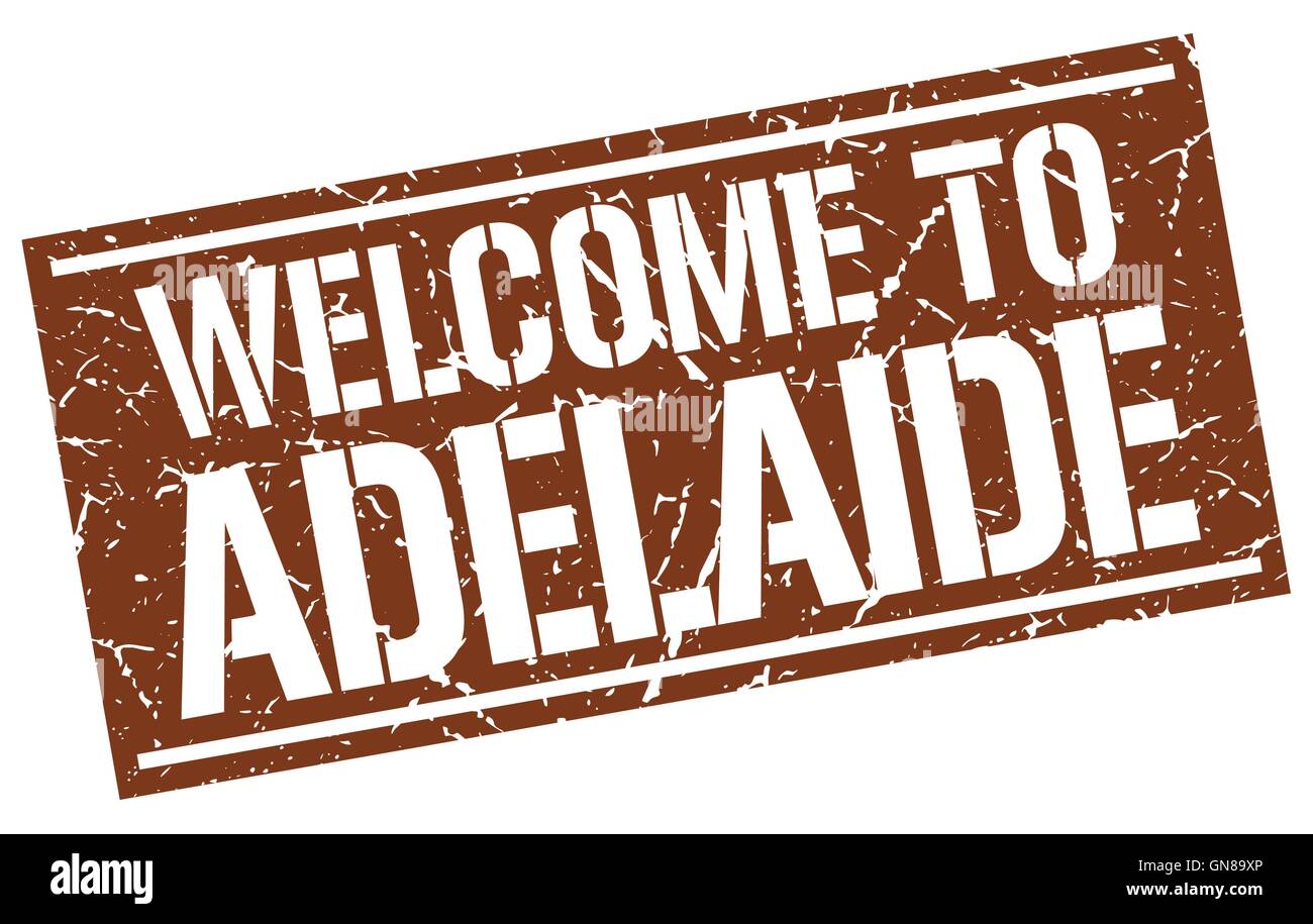 welcome to Adelaide stamp Stock Vector Image & Art - Alamy