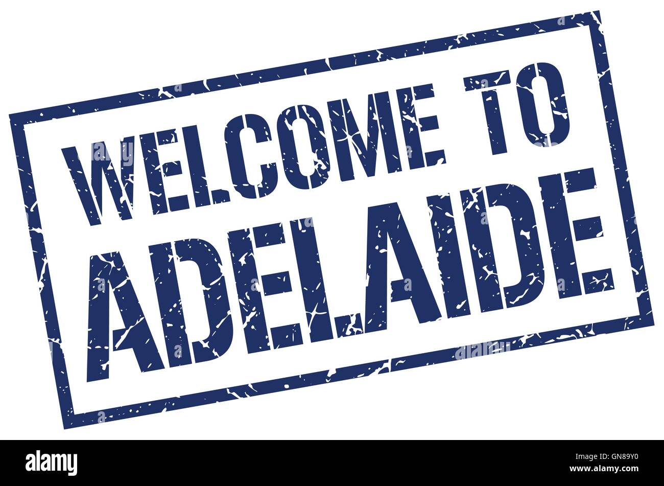 welcome to Adelaide stamp Stock Vector Image & Art - Alamy