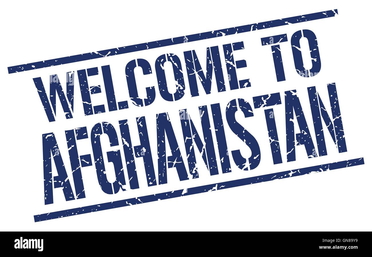welcome to Afghanistan stamp Stock Vector Image & Art - Alamy