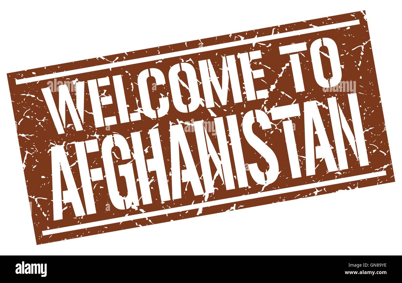 welcome to Afghanistan stamp Stock Vector Image & Art - Alamy