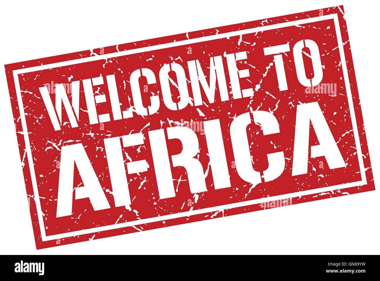 welcome to Africa stamp Stock Vector Image & Art - Alamy