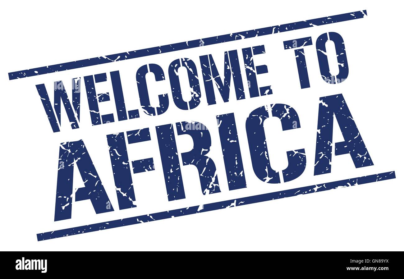 welcome to Africa stamp Stock Vector Image & Art - Alamy