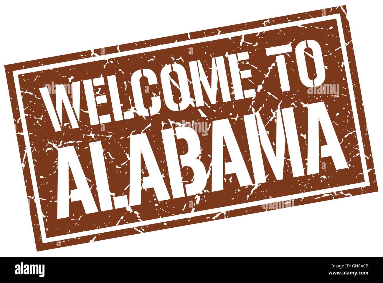 welcome to Alabama stamp Stock Vector Image & Art - Alamy