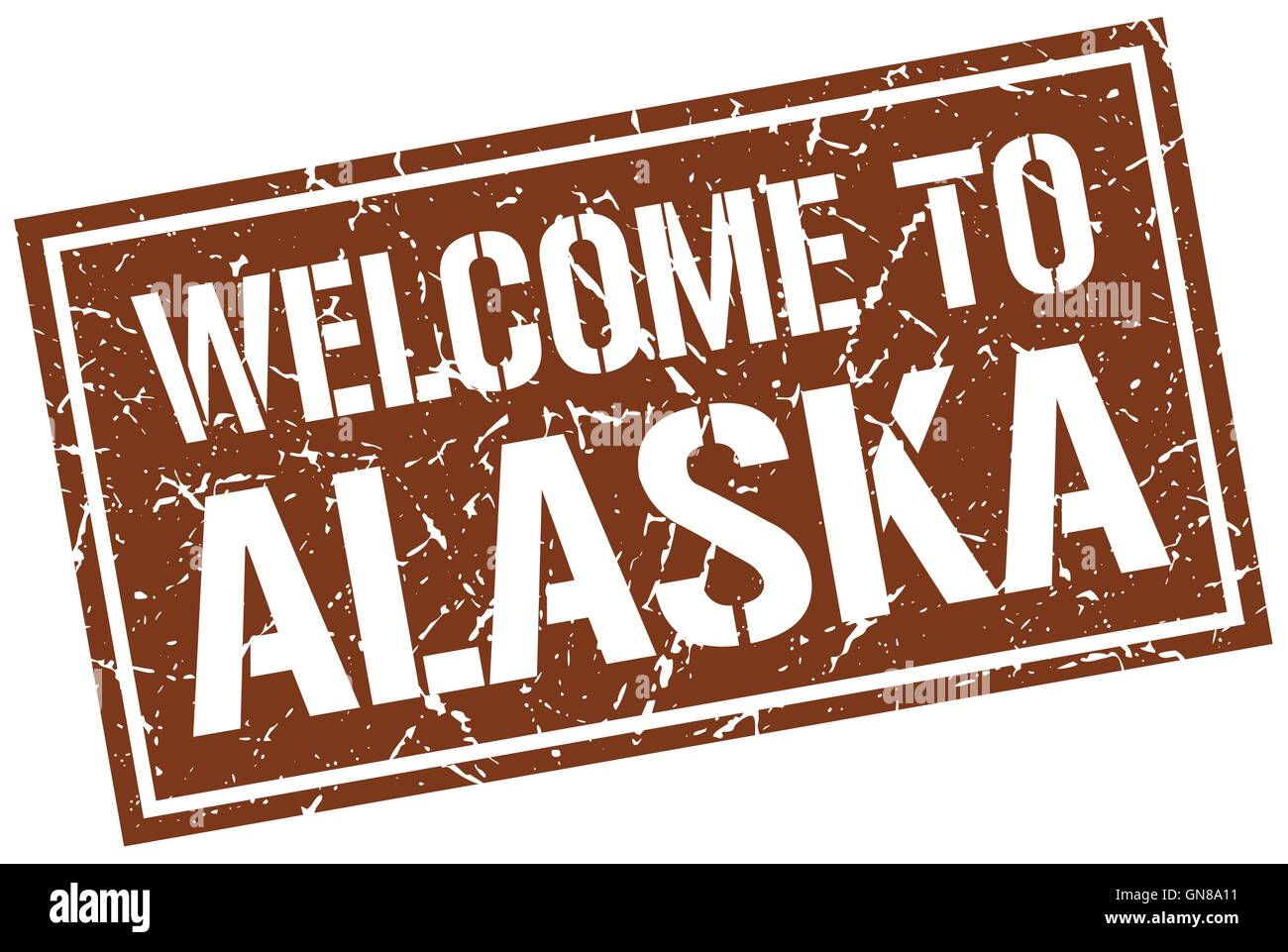 welcome to Alaska stamp Stock Vector Image & Art - Alamy