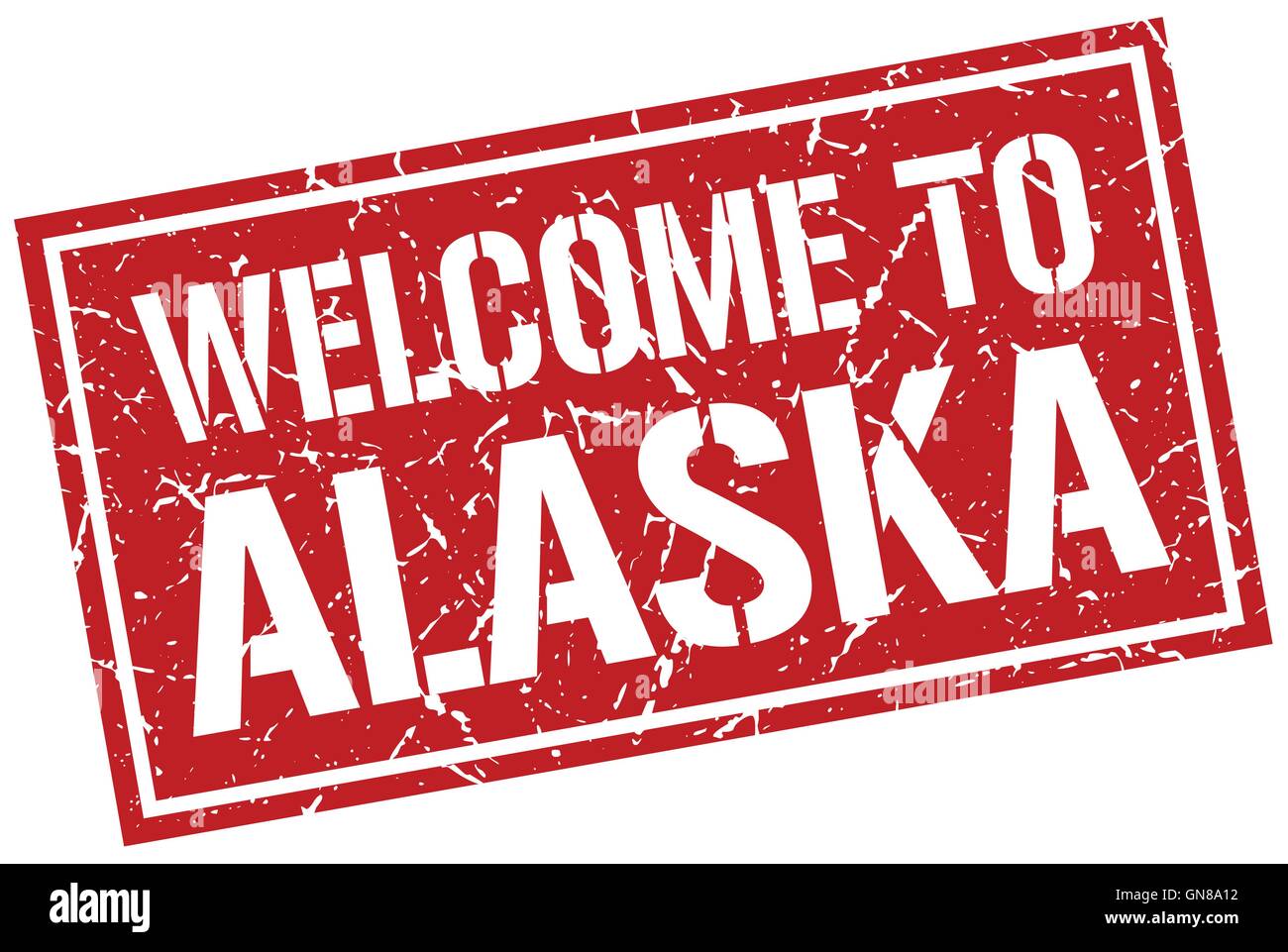 welcome to Alaska stamp Stock Vector Image & Art - Alamy