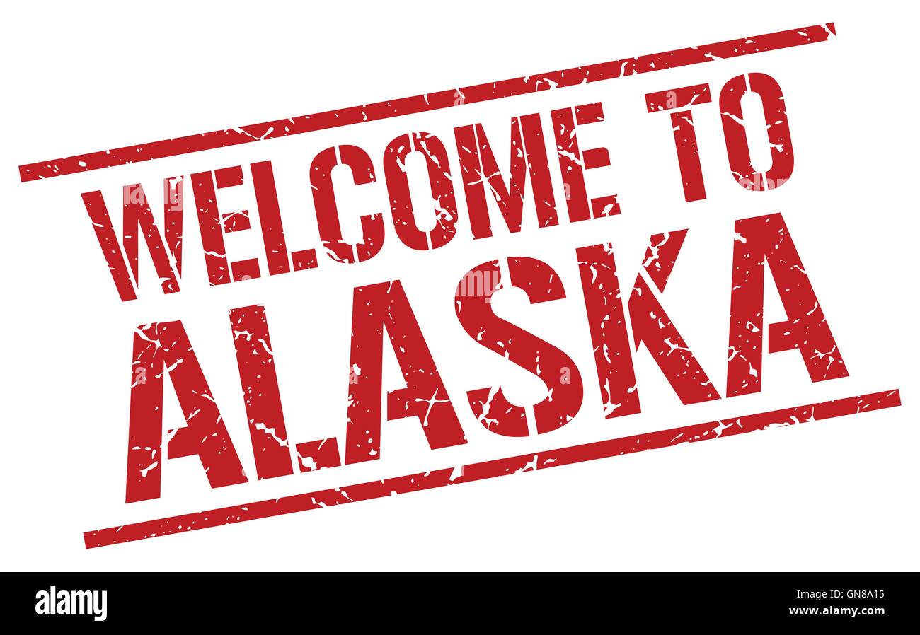 welcome to Alaska stamp Stock Vector Image & Art - Alamy