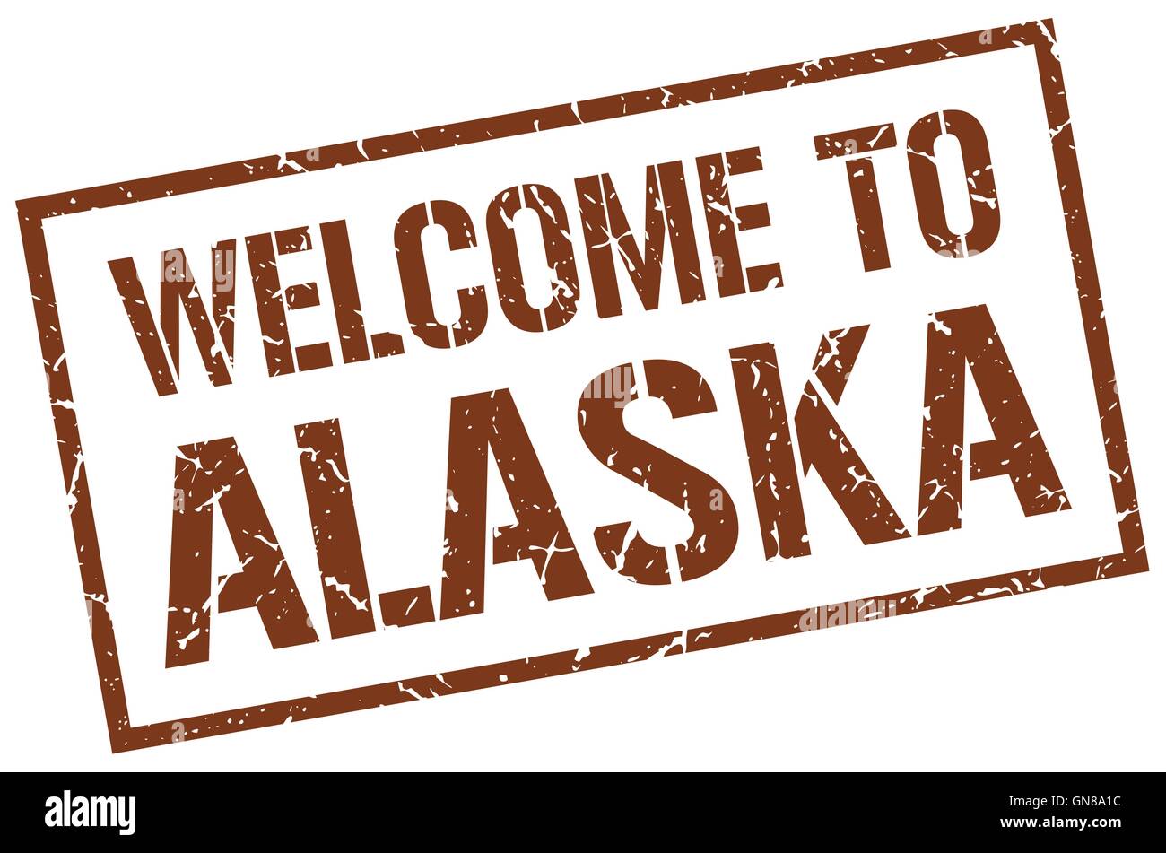welcome to Alaska stamp Stock Vector Image & Art - Alamy