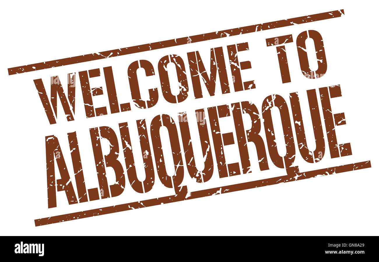 welcome to Albuquerque stamp Stock Vector Image & Art - Alamy
