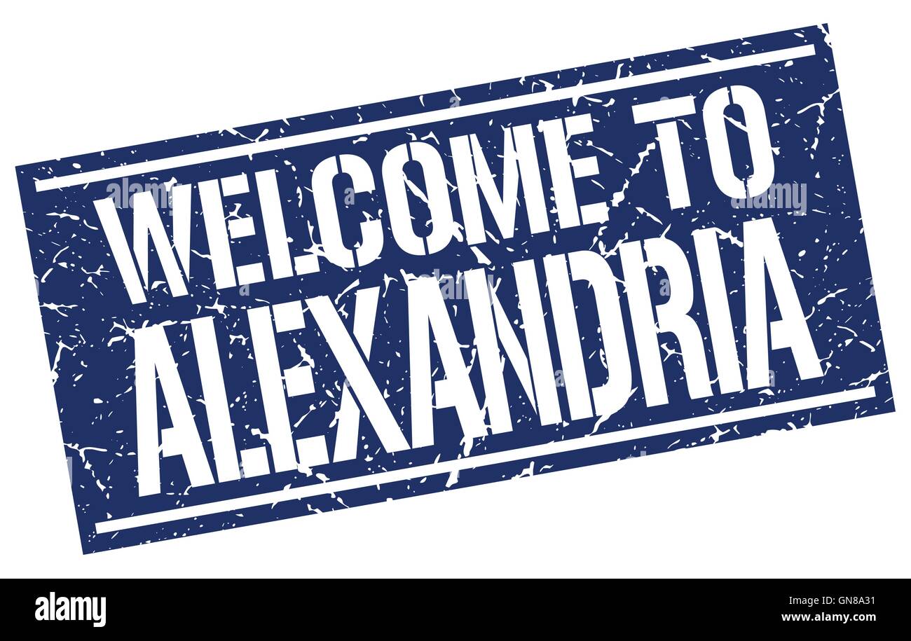 welcome to Alexandria stamp Stock Vector Image & Art - Alamy