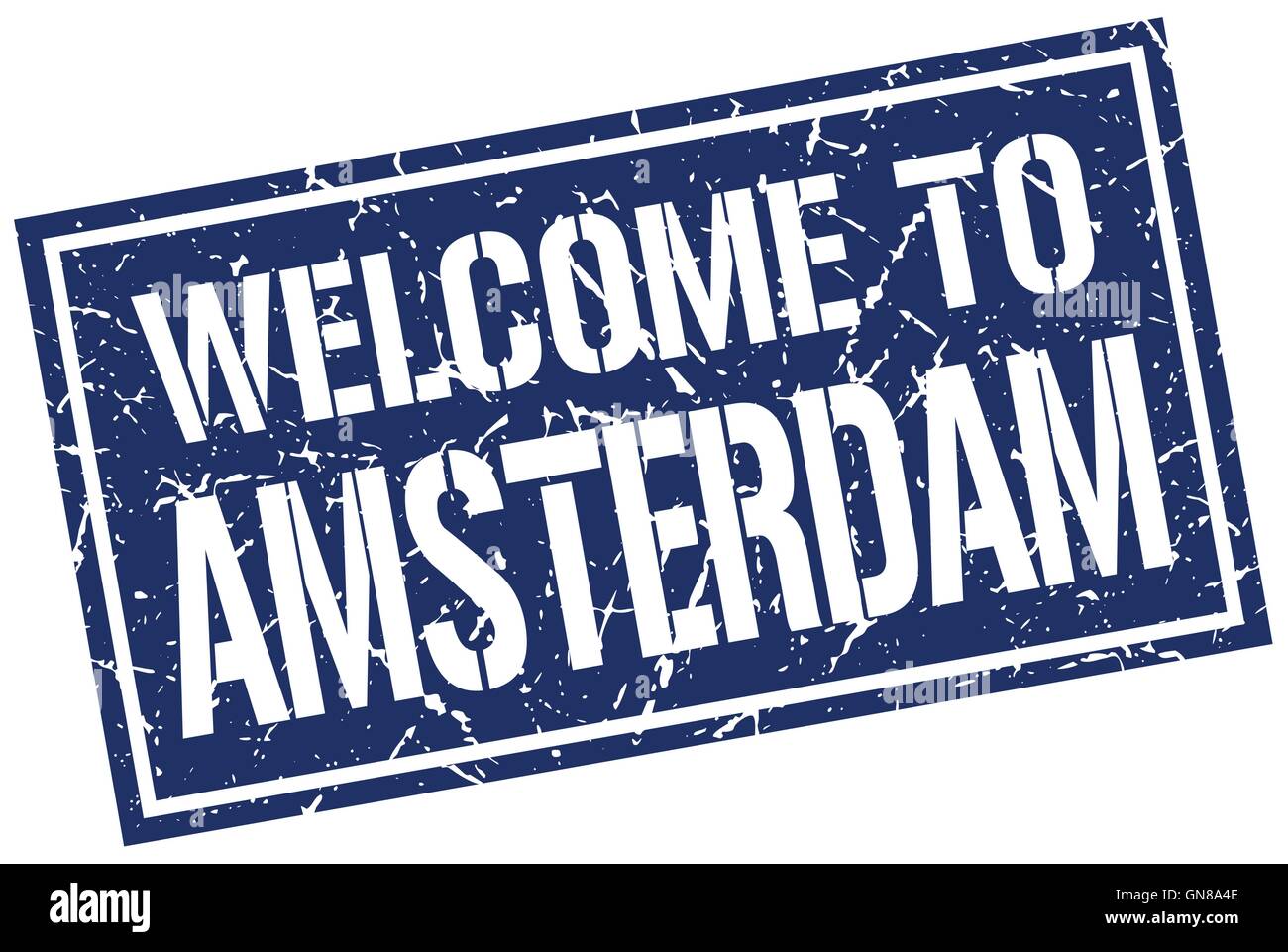 welcome to Amsterdam stamp Stock Vector Image & Art - Alamy