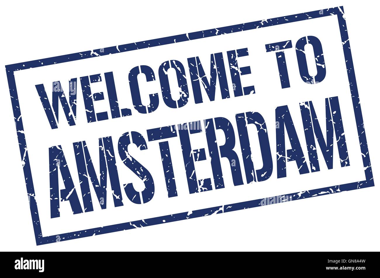 welcome to Amsterdam stamp Stock Vector Image & Art - Alamy