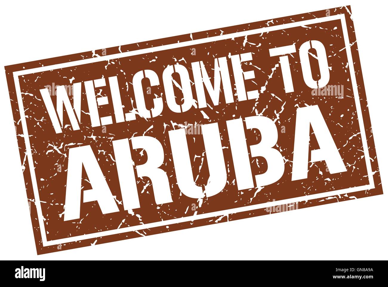welcome to Aruba stamp Stock Vector Image & Art - Alamy