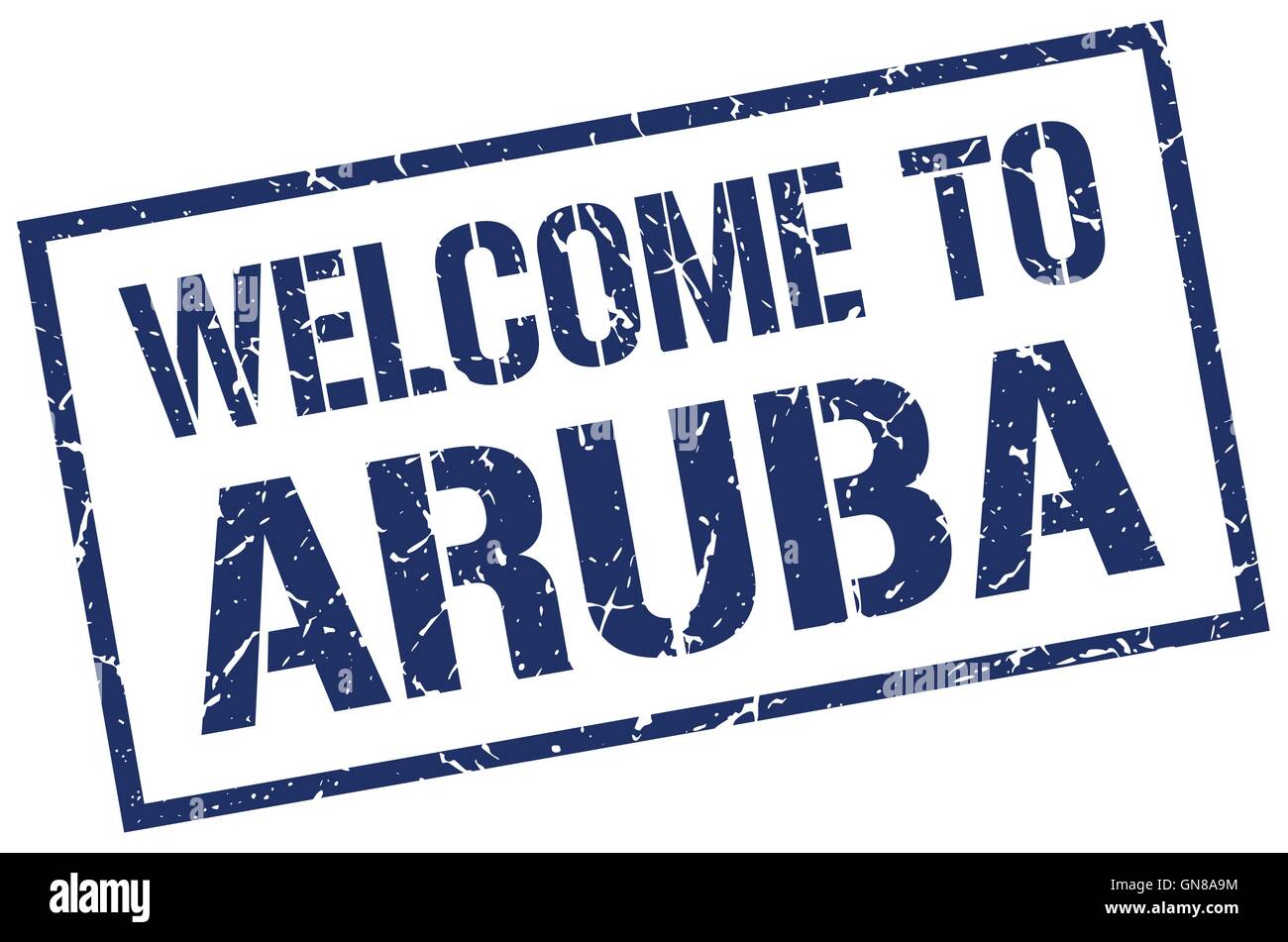 welcome to Aruba stamp Stock Vector Image & Art - Alamy