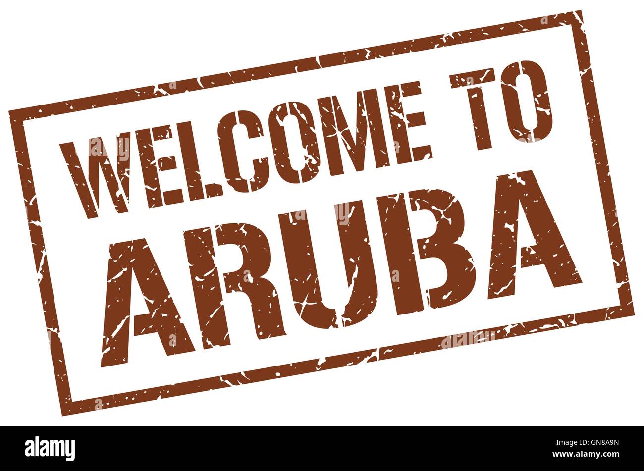 welcome to Aruba stamp Stock Vector Image & Art - Alamy
