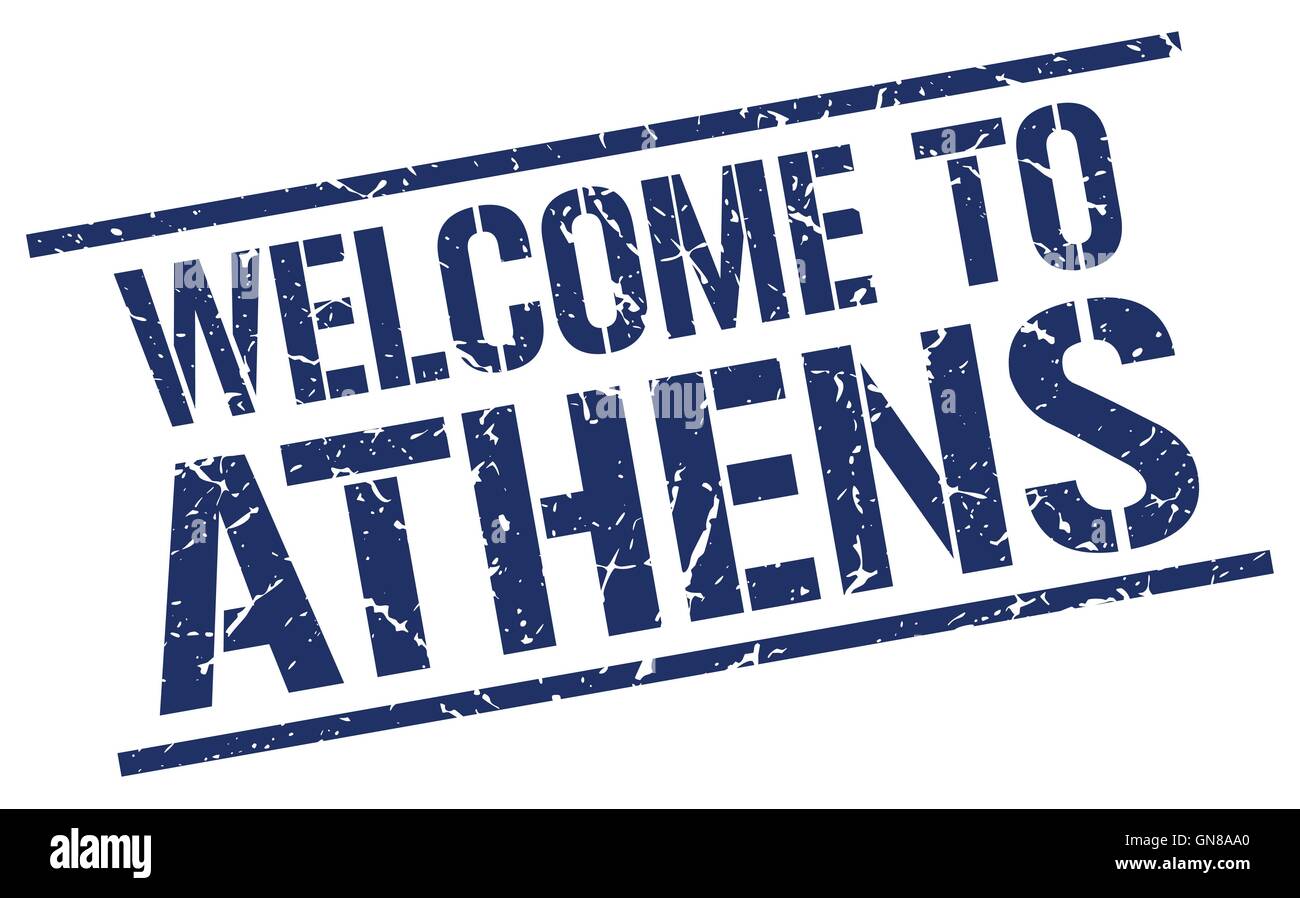 Welcome to athens Stock Vector Images - Alamy