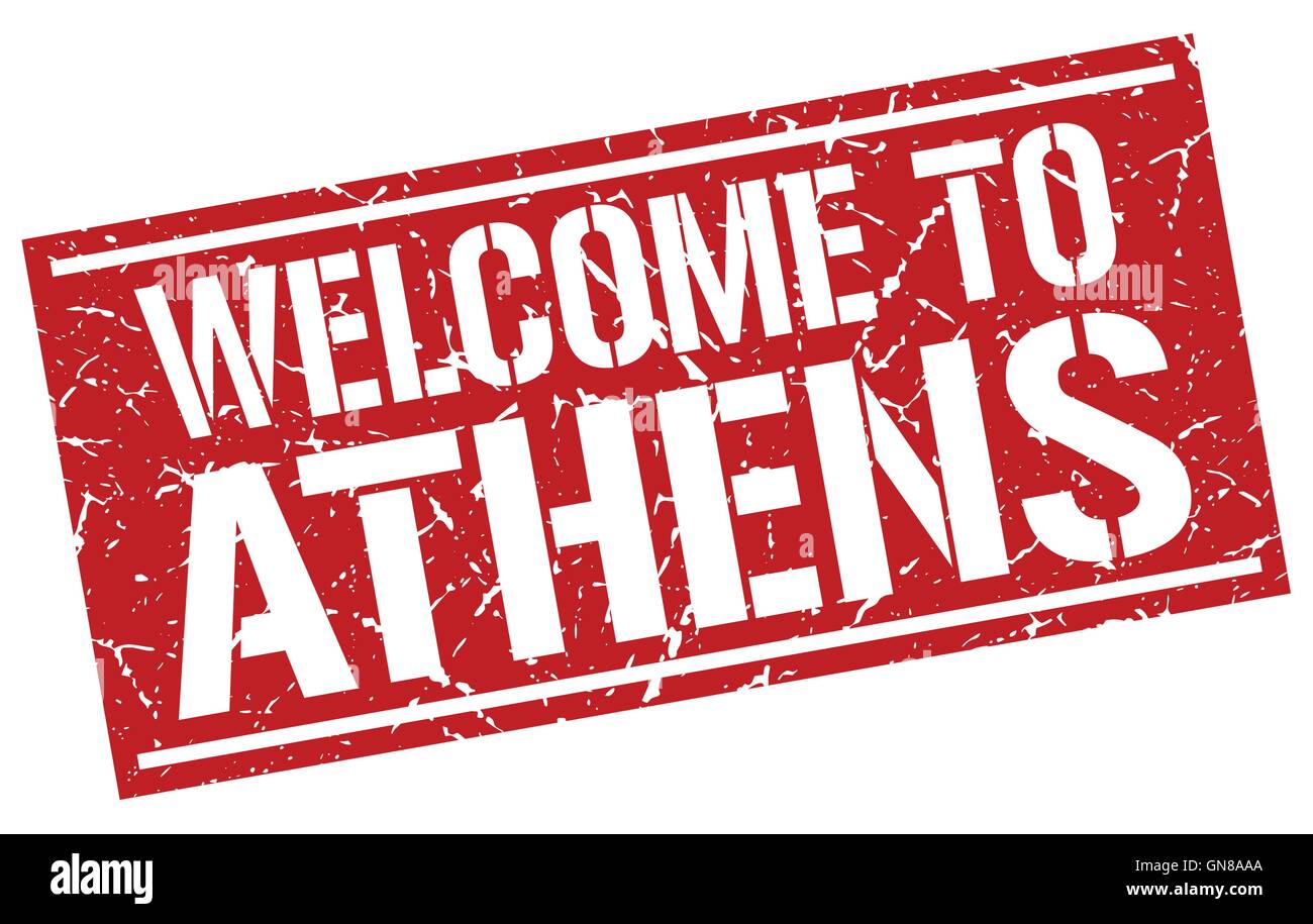 Welcome to athens Stock Vector Images - Alamy