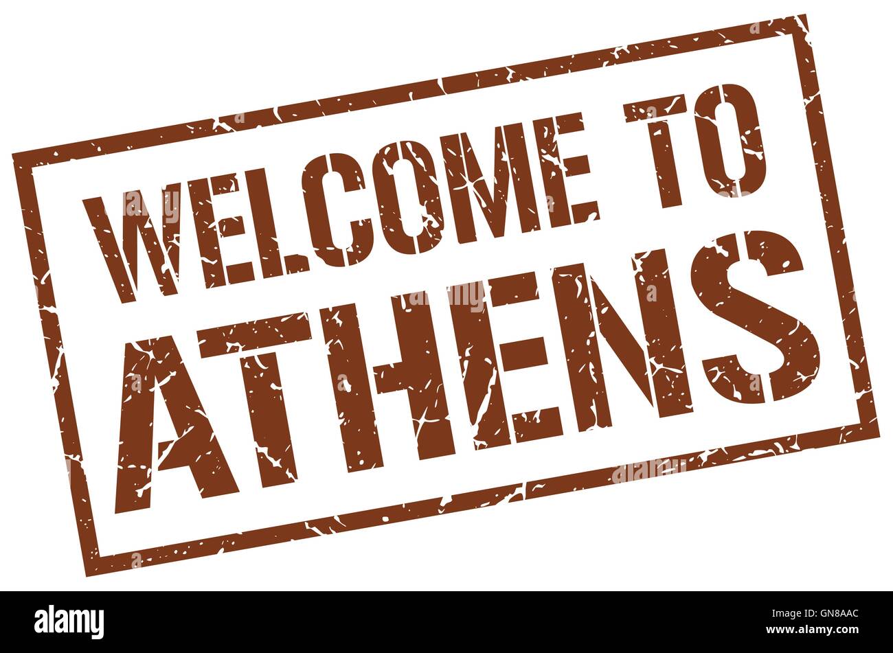 welcome to Athens stamp Stock Vector Image & Art - Alamy