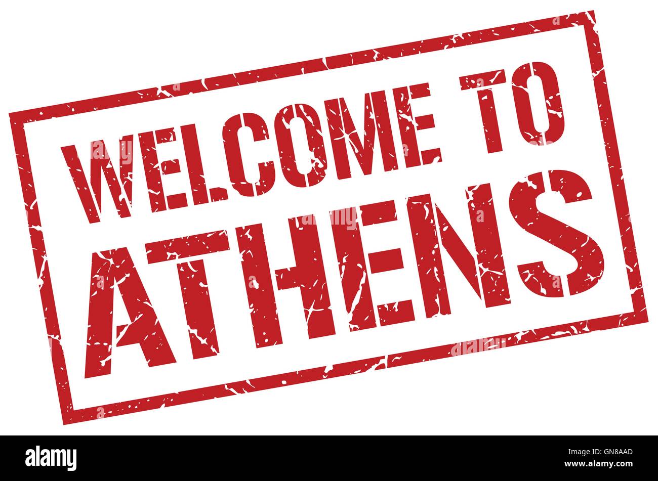 welcome to Athens stamp Stock Vector Image & Art - Alamy