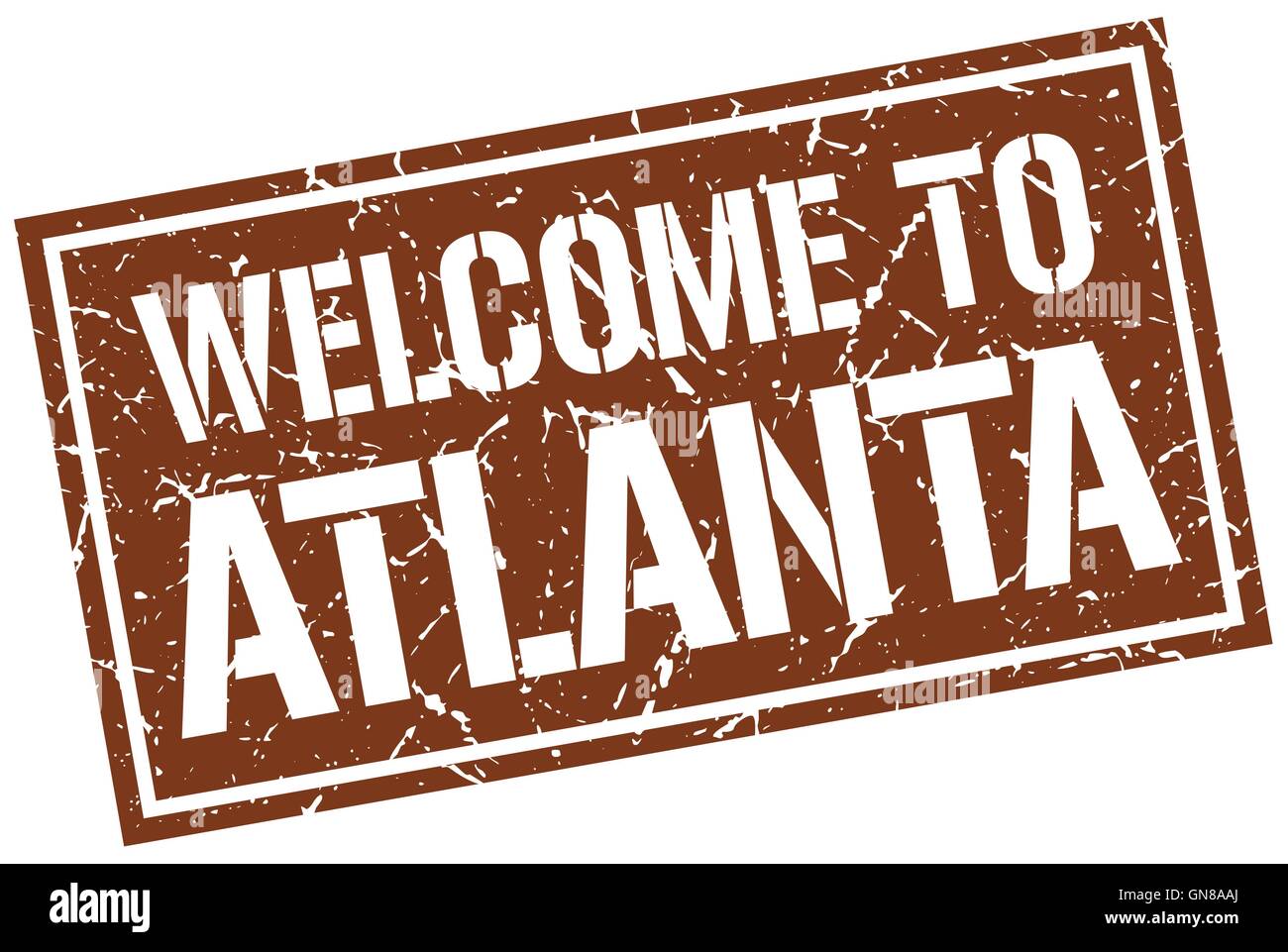 welcome to Atlanta stamp Stock Vector Image & Art - Alamy