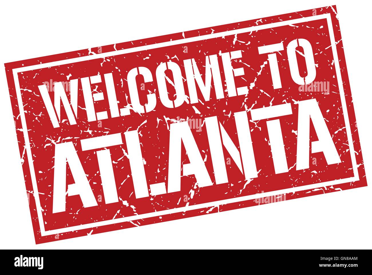 welcome to Atlanta stamp Stock Vector Image & Art - Alamy