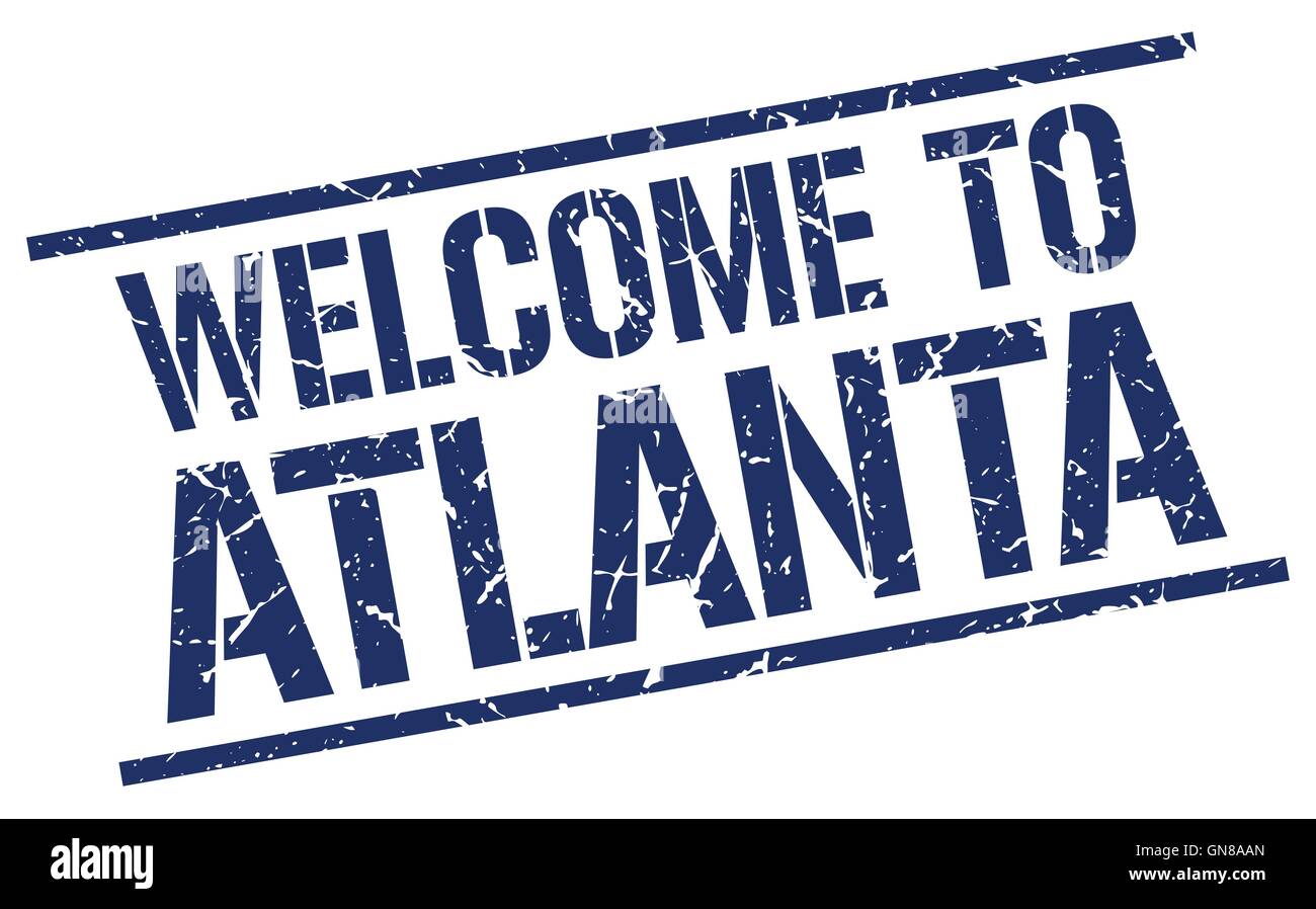welcome to Atlanta stamp Stock Vector Image & Art - Alamy