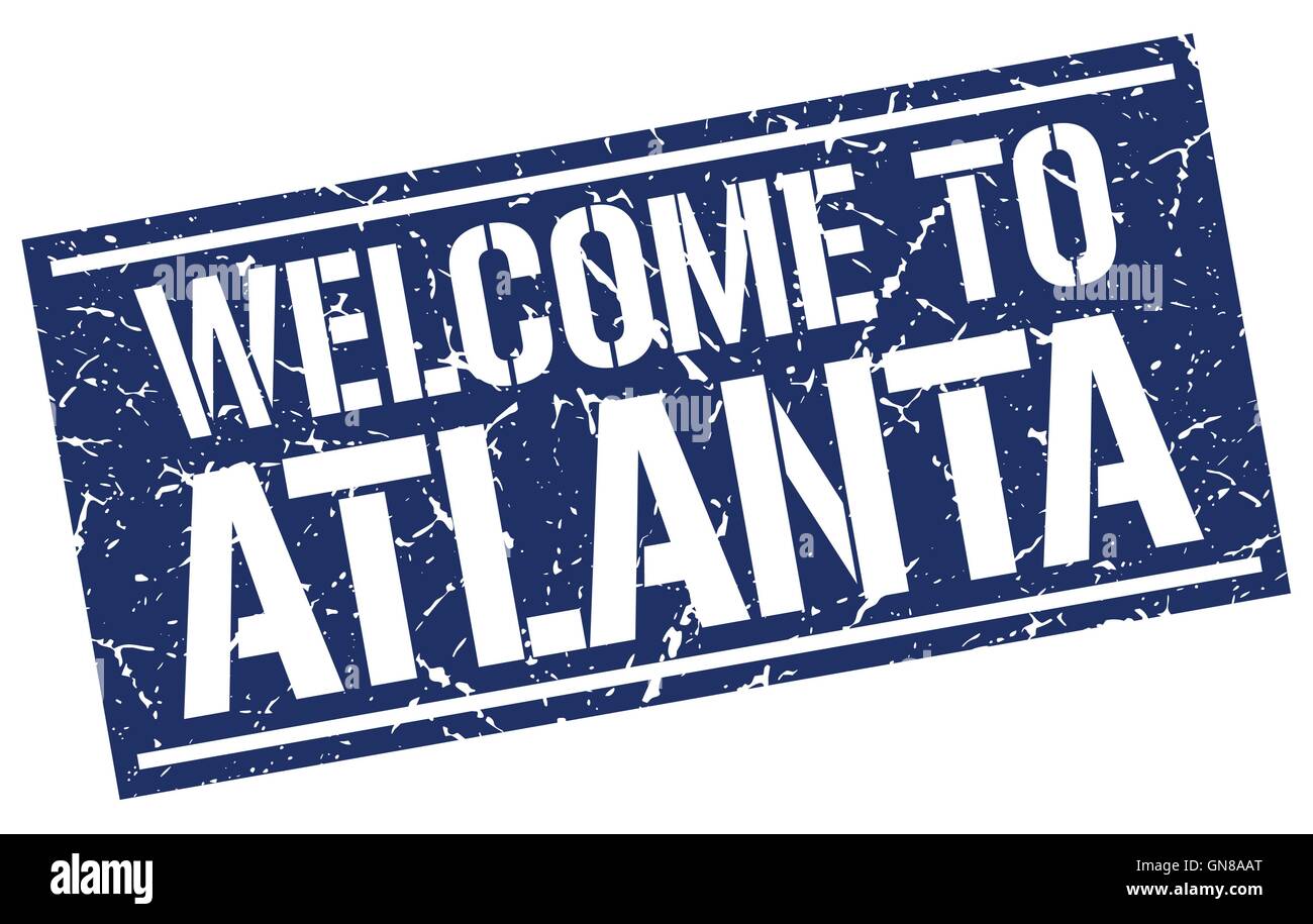 welcome to Atlanta stamp Stock Vector Image & Art - Alamy