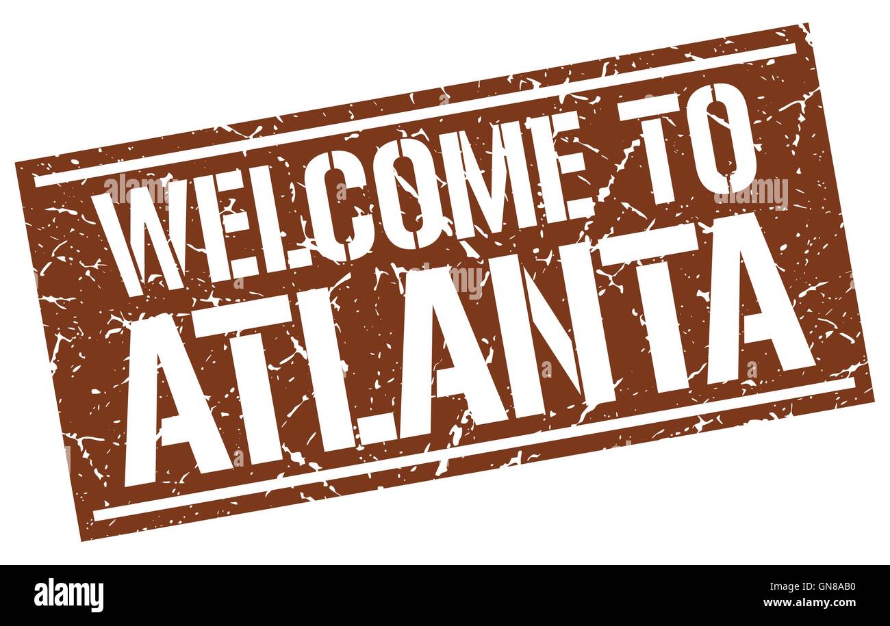 welcome to Atlanta stamp Stock Vector Image & Art - Alamy